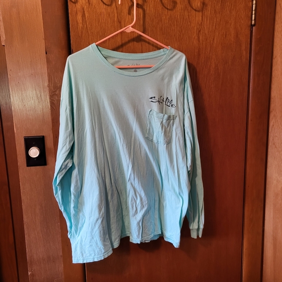 Salt Life | Shirts | Salt Life Mens Live Salty Long Sleeve Performance ...